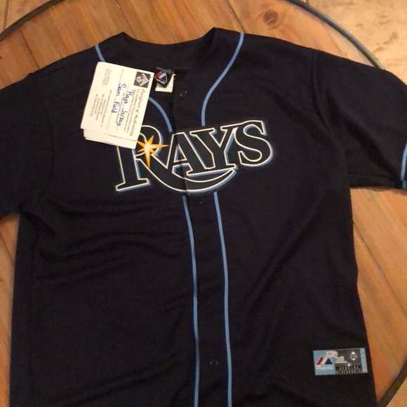 Majestic | Other | Signed Sam Fuld Rays Jersey | Poshmark